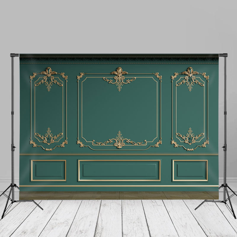 Classic Green Interior Wall Photography Backdrop - Aperturee