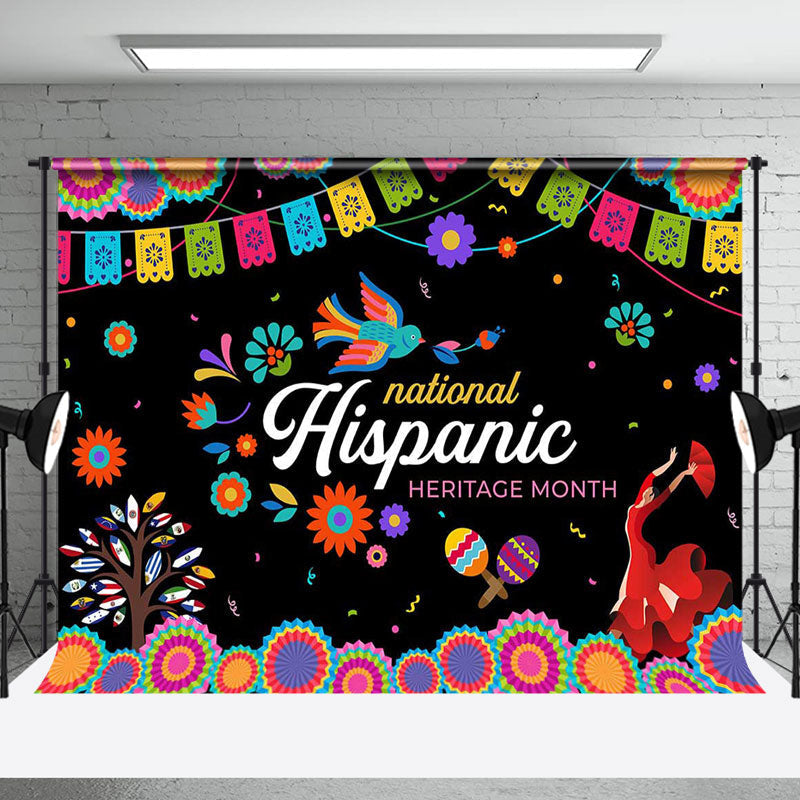 Colorful National Hispanic Heritage Month Backdrop - Aperturee