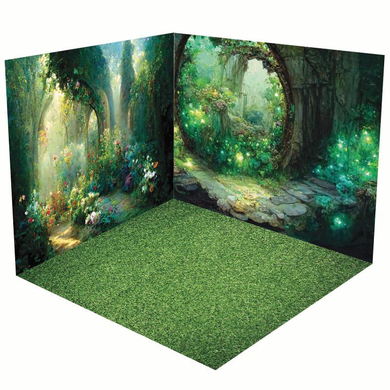 Fantasy Forest Room Set Backdrop Photo Studio - Aperturee