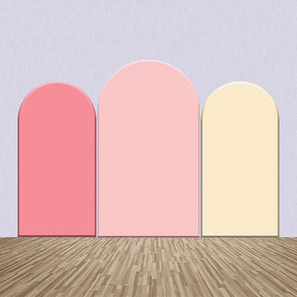 Pink Yellow Theme One Sided Arch Backdrop Kit - Aperturee